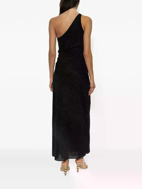 Oseree One-shoulder Lurex Maxi Dress