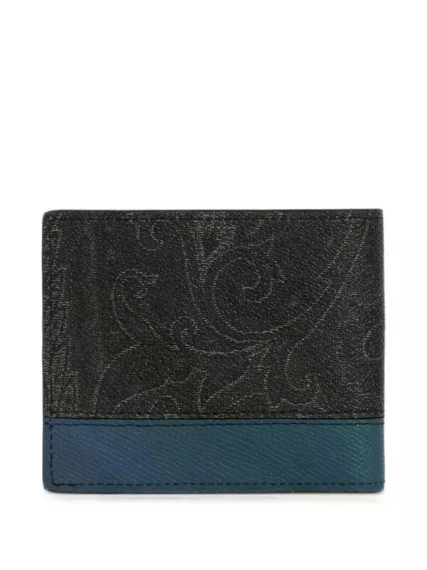 Etro Bifold Arnica Wallet With Leather Insert
