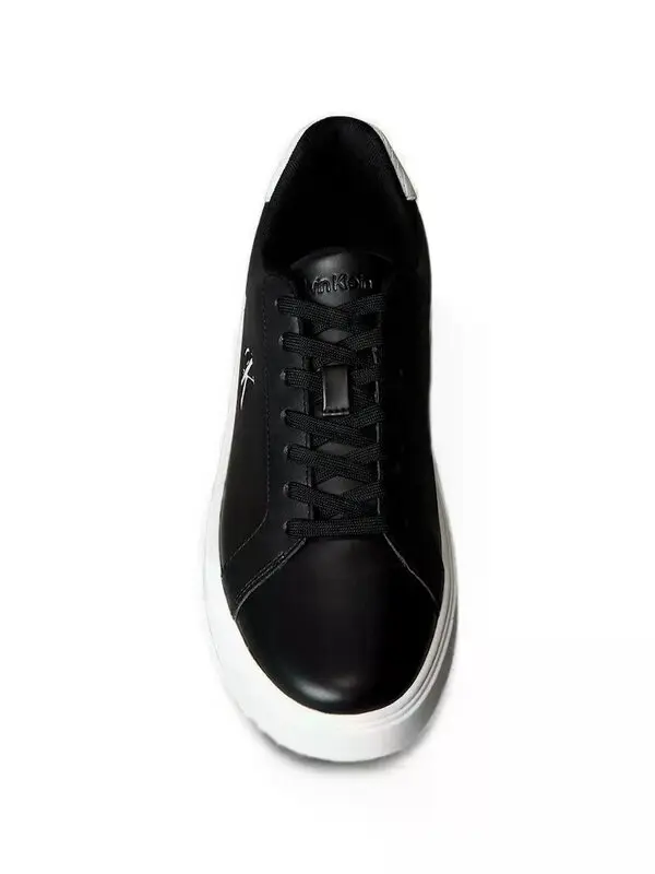 Calvin Klein Print Leather Sneakers