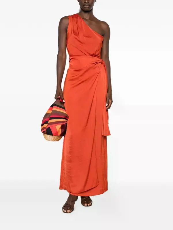 MOUTAKI One-shoulder Maxi Dress - Orange