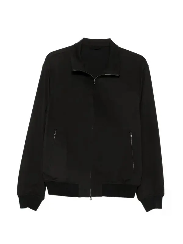 Emporio Armani Ribbed Trim Sweatshirt - Black