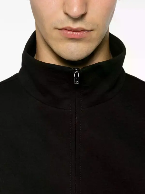 Emporio Armani Ribbed Trim Sweatshirt