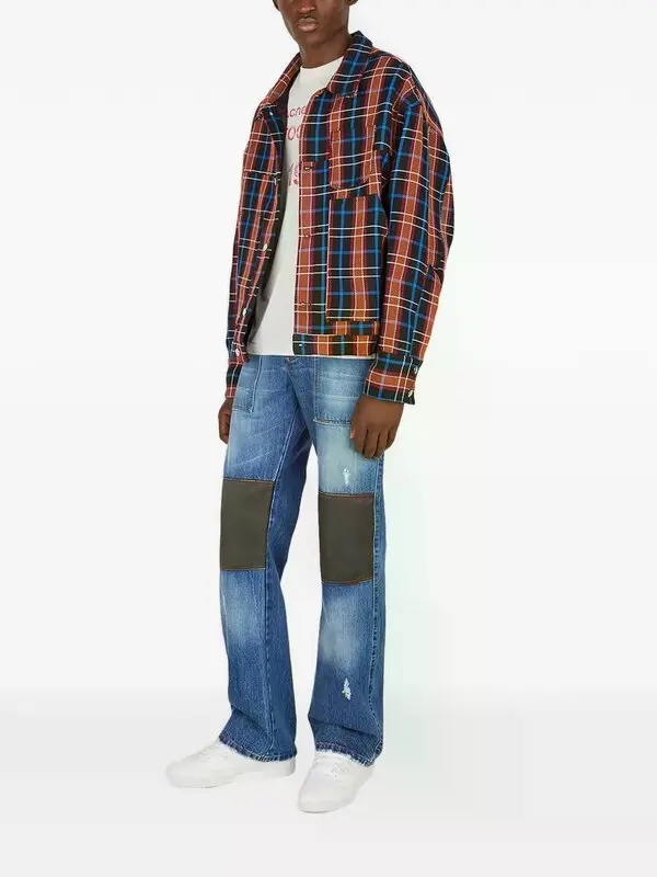 (DI)VISION Di:vision Checked Panel Patchwork Jeans