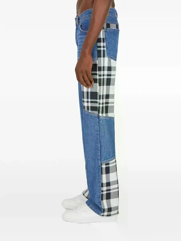 (DI)VISION Di:vision Checked Panel Patchwork Jeans
