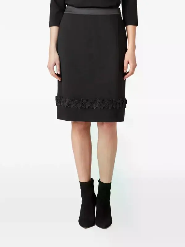 Burberry Ruffle-trim Midi Skirt