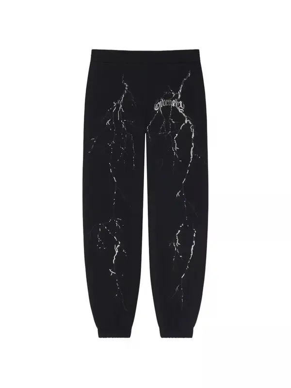 Givenchy Crystal-embellished Lightning-print Track Pants
