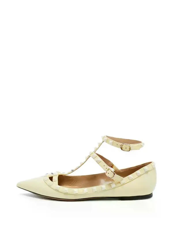 Valentino Garavani Rockstud Ballet Flats - Neutrals