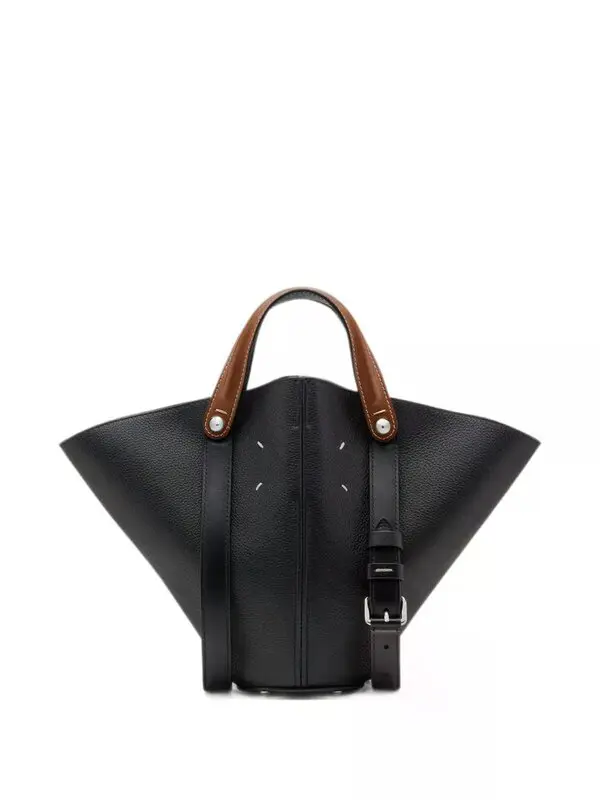 MAISON MARGIELA Age Small Leather Tote Bag - Black