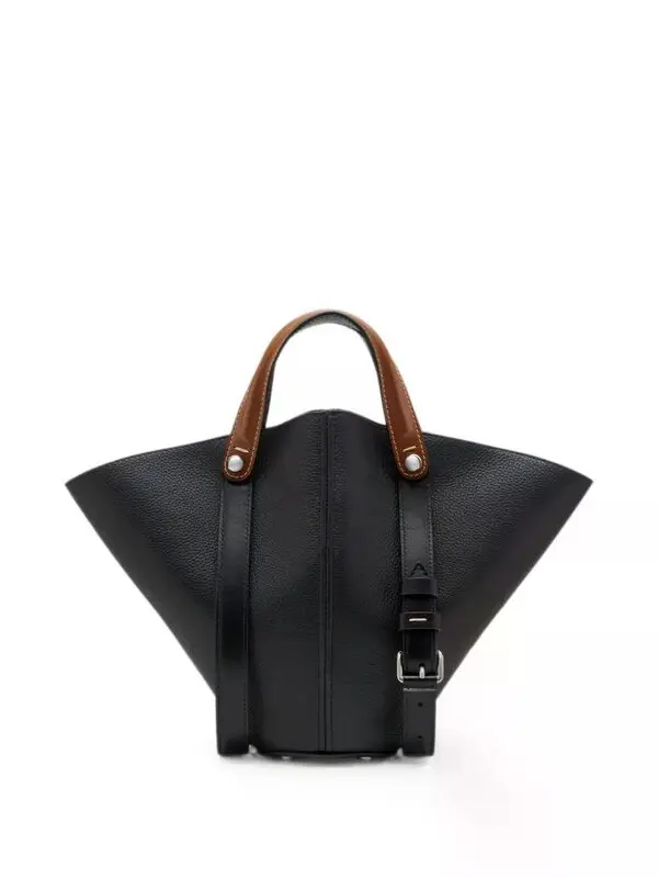 MAISON MARGIELA Age Small Leather Tote Bag - Black