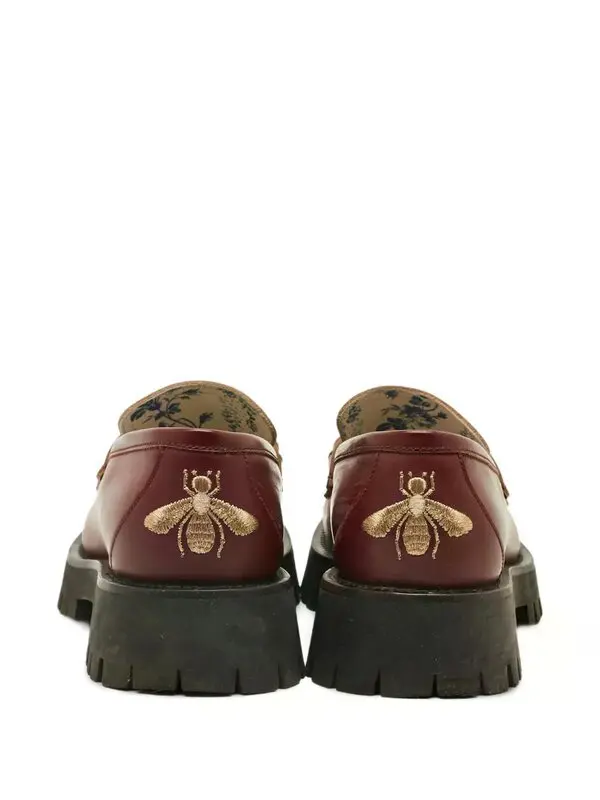 Gucci Horsebit Leather Platform Loafers