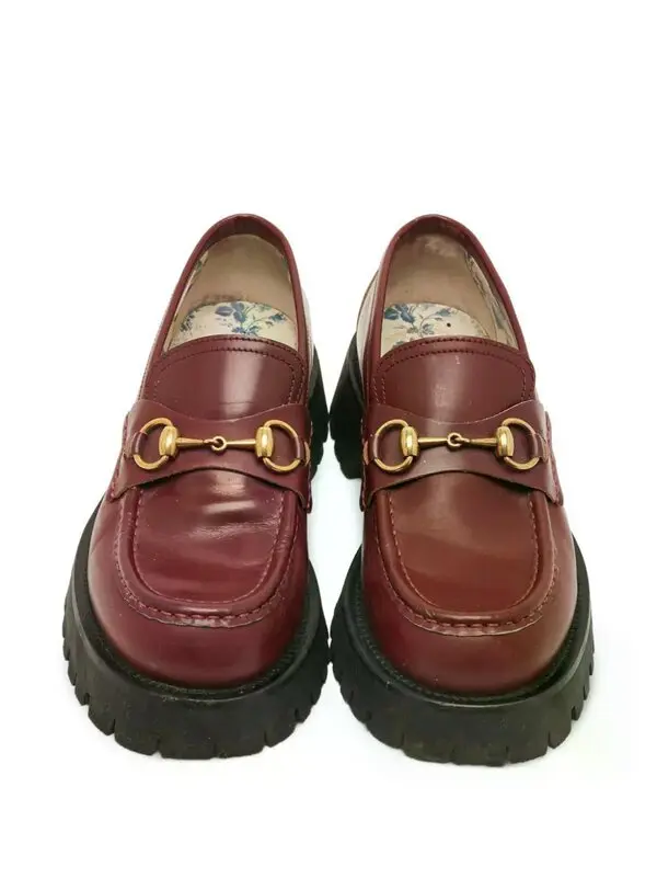 Gucci Horsebit Leather Platform Loafers