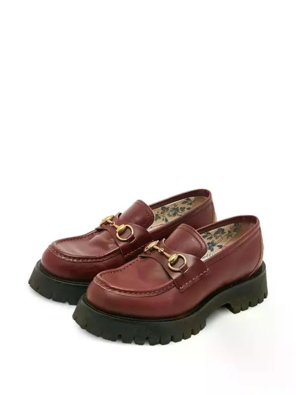 Gucci Horsebit Leather Platform Loafers