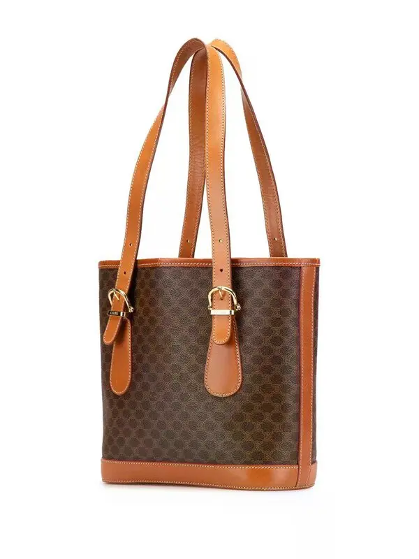 Celine Macadam Coated Canvas Shoulder Bag