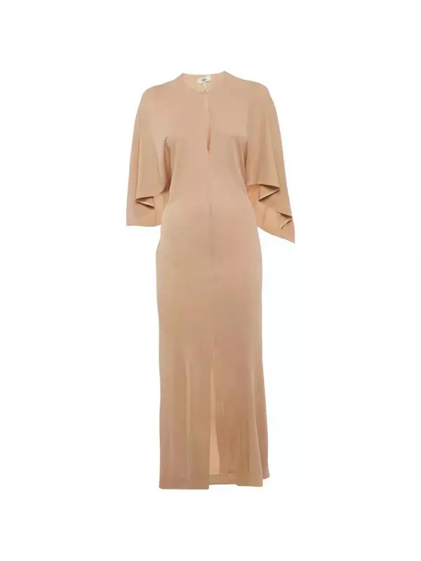 Chloé Beige Jersey Cape-style Overlay Maxi Dress - Neutrals