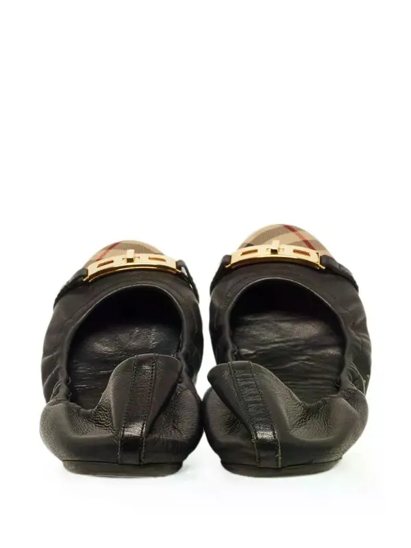 Burberry Novacheck Buckle Ballet Flats
