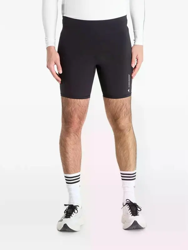 Adidas Logo Print Shorts - Black