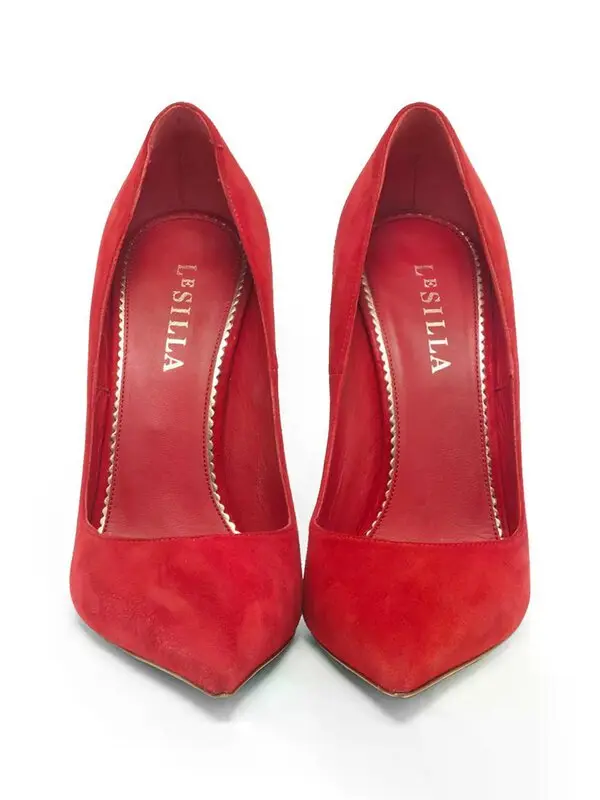 LE SILLA Suede Spiral Pumps