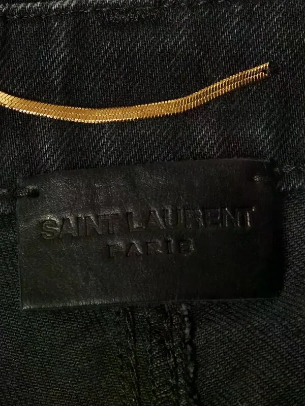 Saint Laurent Slim-fit Distressed Jeans