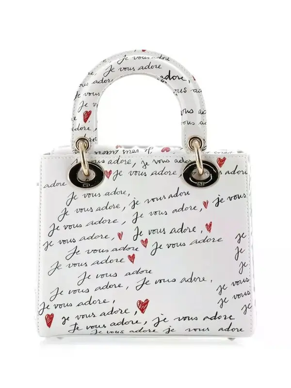 Dior Lady Bag Printed Leather Small Satchel