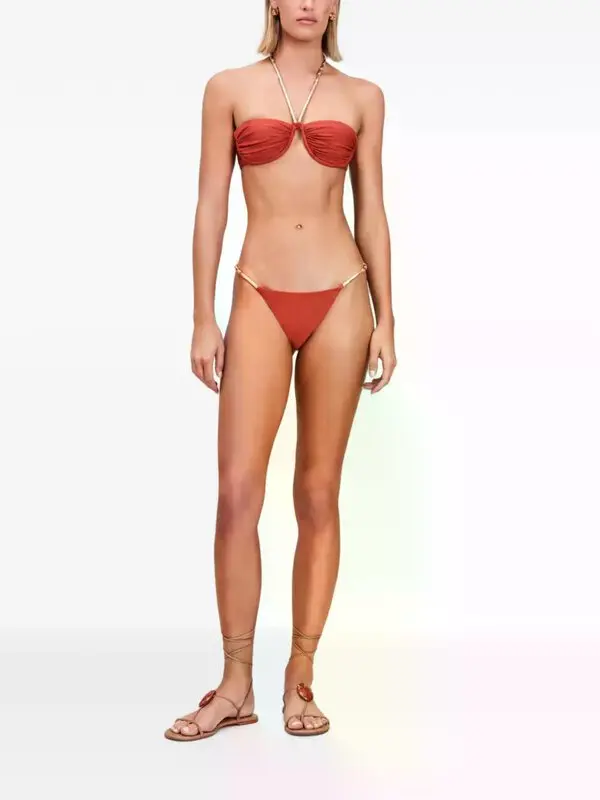 Devon Windsor Genesis Bead-embellished Bikini Short
