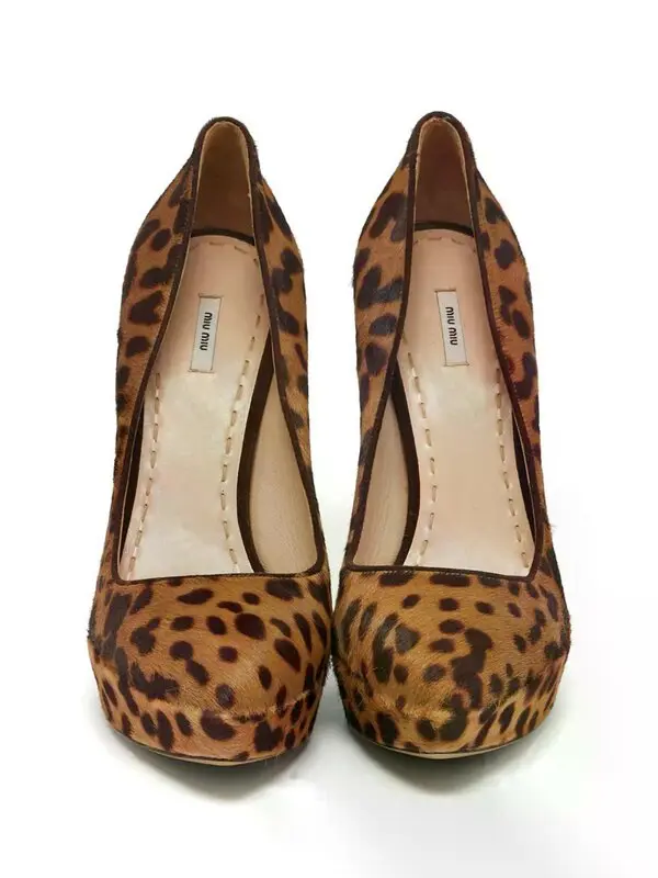 Miu Miu Leopard-print Calf Hair Pumps
