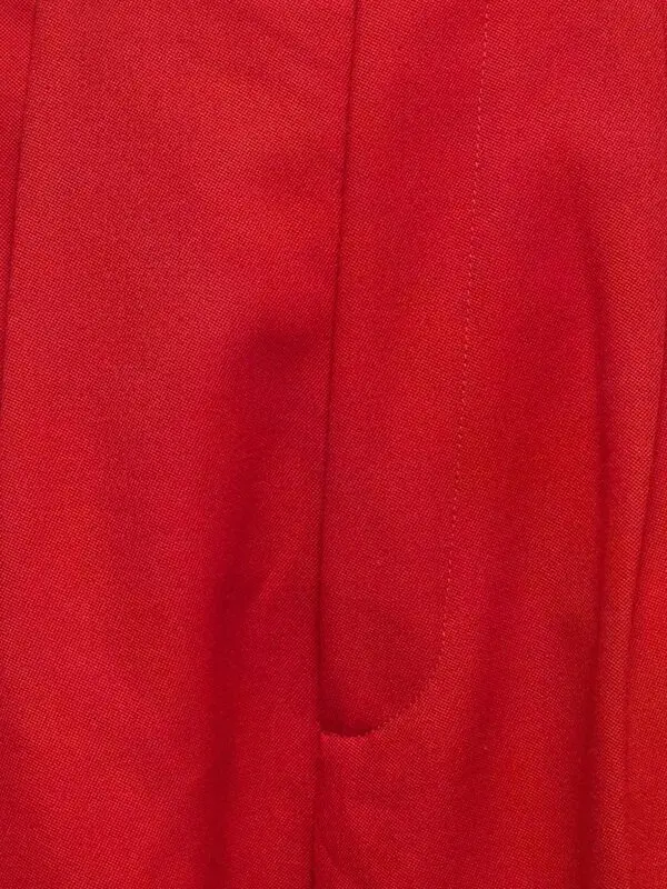 Celine Wool Pleated Wide-leg Trousers