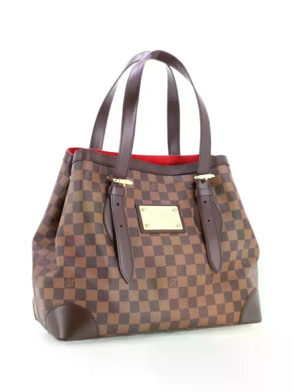 LOUIS VUITTON Damier Hampstead Mm Tote Bag - Brown