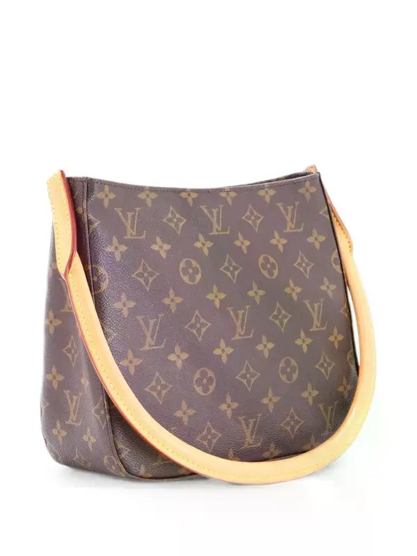 LOUIS VUITTON Monogram Canvas Looping Mm Satchel Handbag - Brown