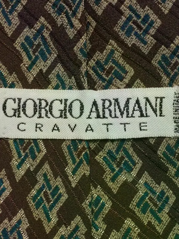 Giorgio Armani Geometric Pattern Neck Tie