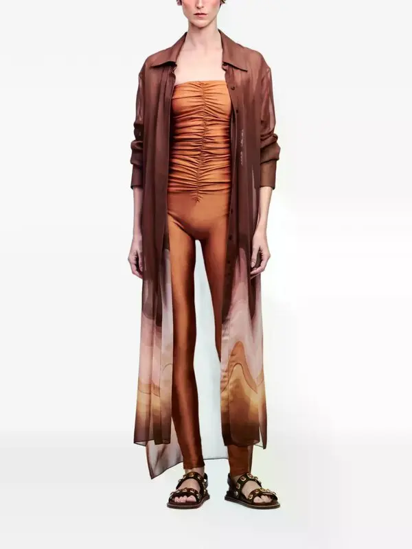 YUKIO Pantera Wave Sheer Shirt