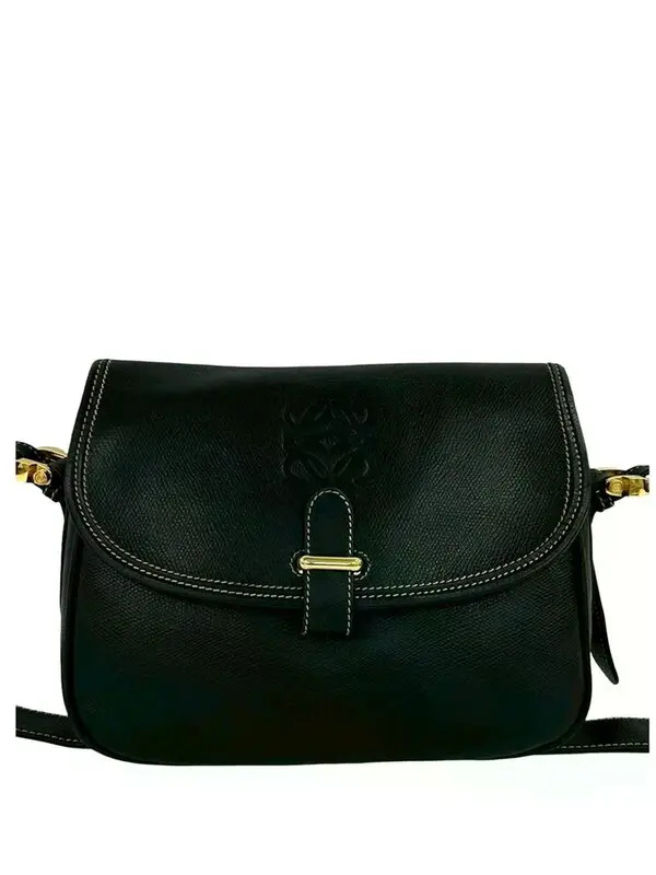 Loewe Leather Anagram Crossbody Bag