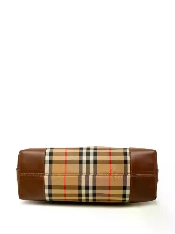 Burberry Haymarket Check Canvas Dome Satchel