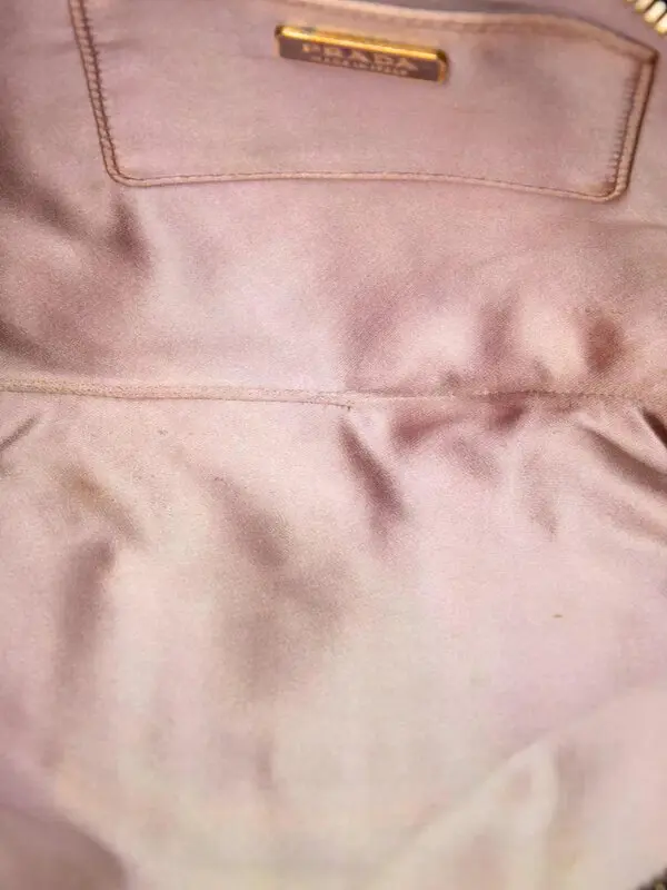 Prada Pleated Nappa Clutch Bag