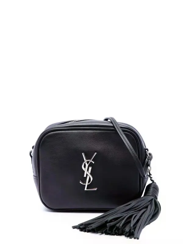 Saint Laurent Calfskin Monogram Blogger Bag - Black