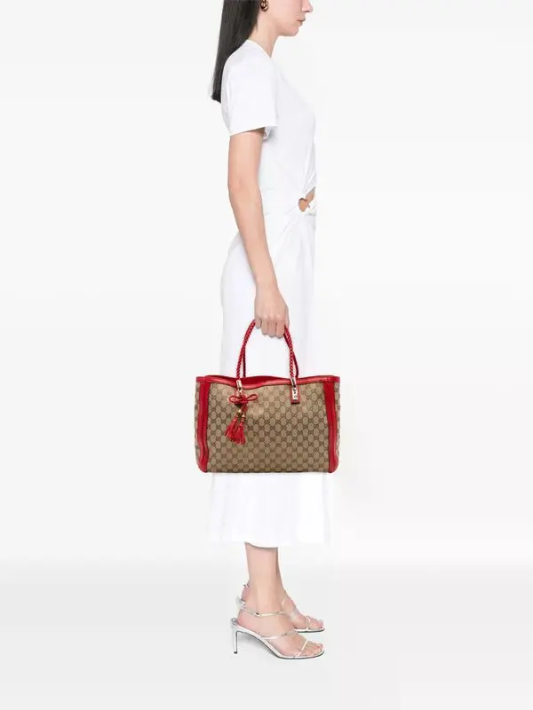 Gucci Gg Canvas Bella Tote Bag - Red