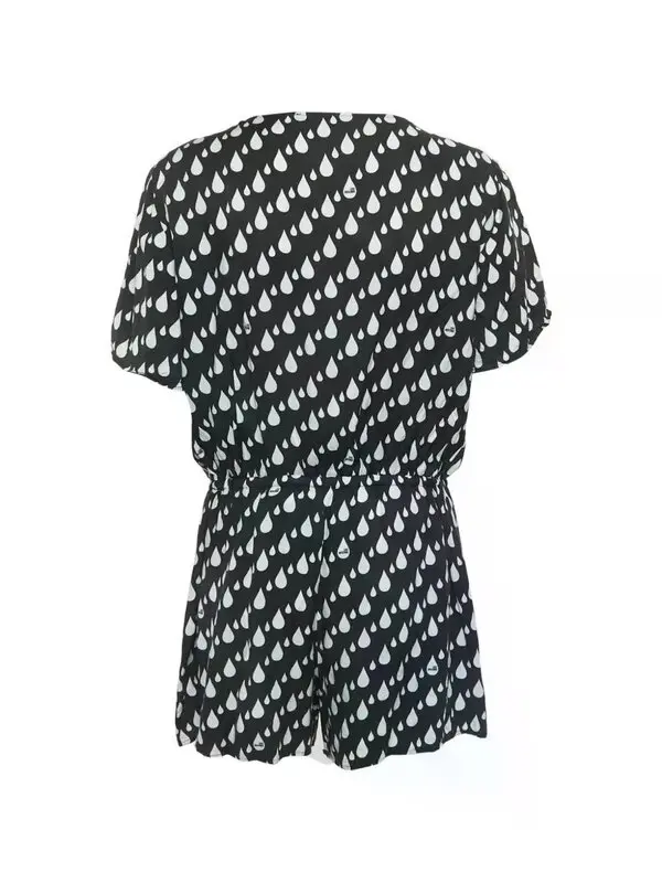 Moschino Drop Print Short-sleeve Playsuit