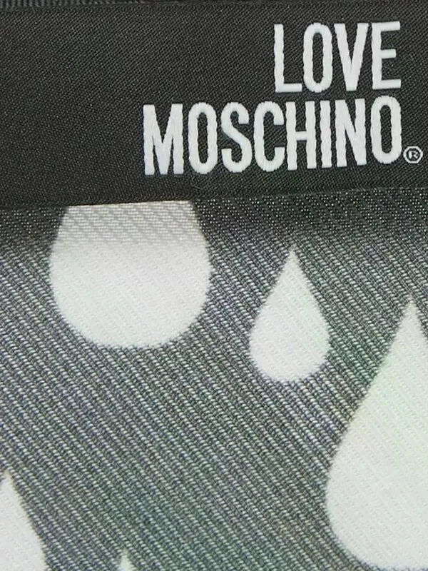 Moschino Drop Print Short-sleeve Playsuit