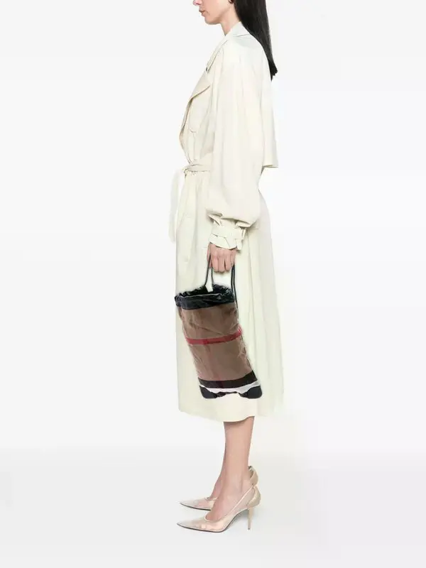 Burberry Mega Check Canvas Drawstring Backpack
