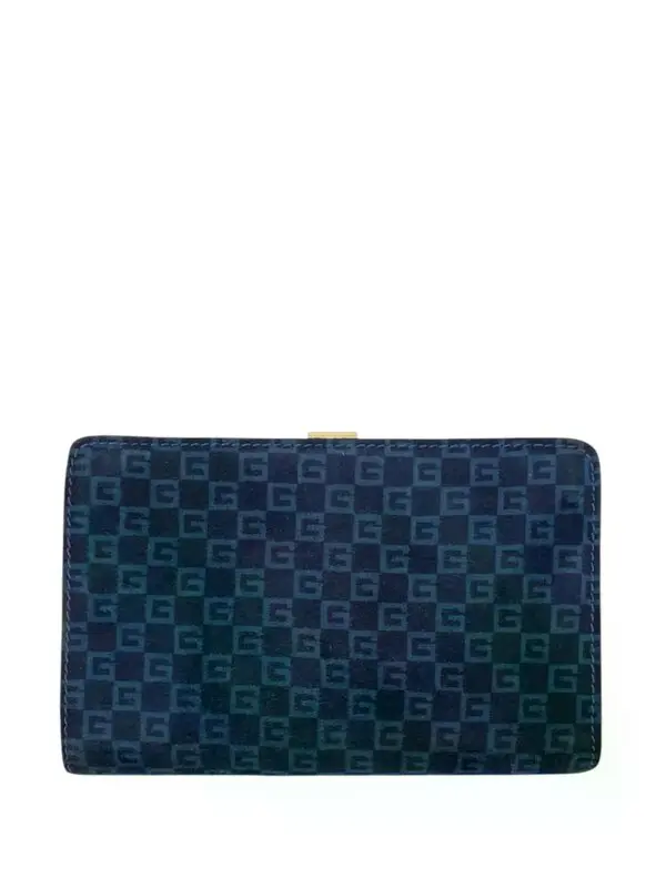 Gucci 20th Century G Logo Suede Bifold Wallet Small Wallets