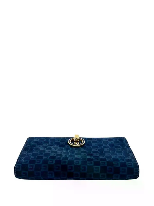 Gucci 20th Century G Logo Suede Bifold Wallet Small Wallets