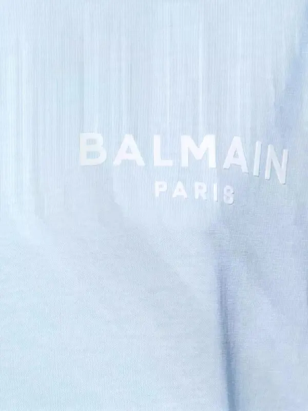 Balmain Logo Print Cotton T-shirt