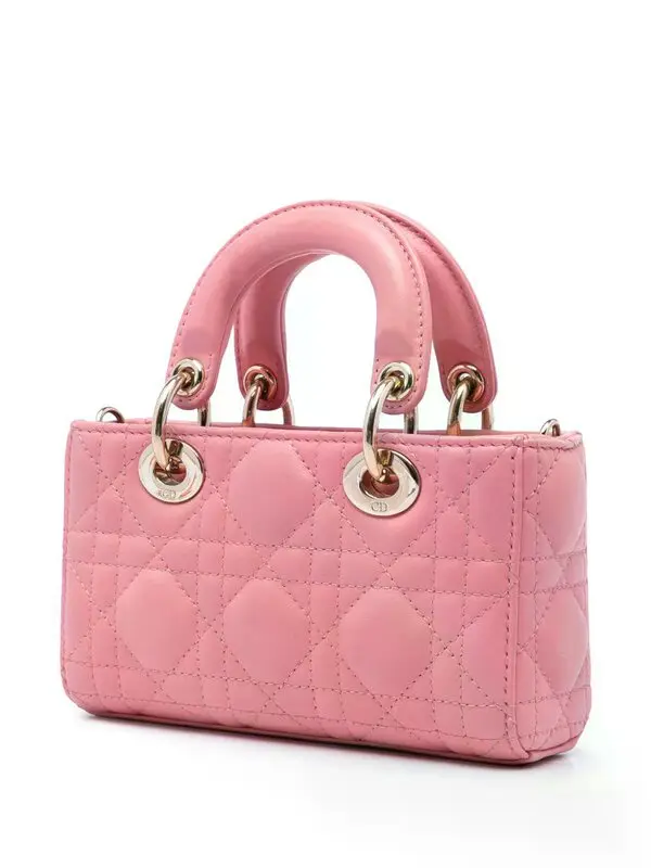 Dior Micro Lady D Joy Satchel - Pink