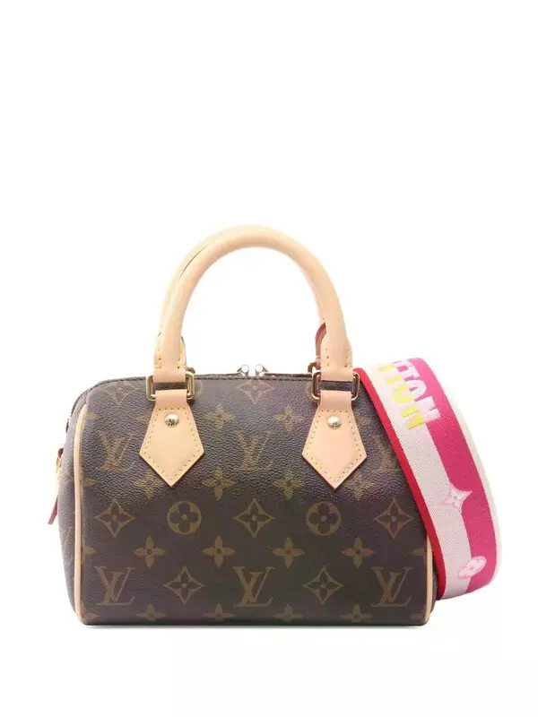 LOUIS VUITTON Monogram Speedy Bandouliere 20 Satchel - Brown