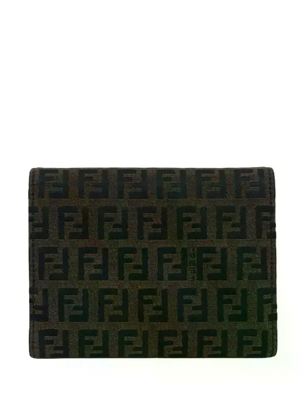Fendi 2000-2010 Zucchino Canvas Trifold Wallet Small Wallets
