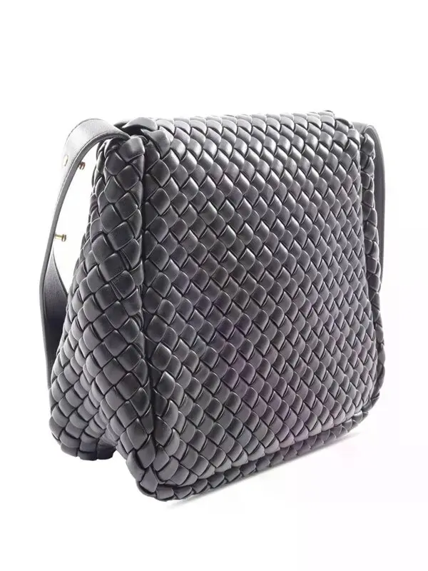 Bottega Veneta Small Padded Intrecciato Cobble Crossbody Bag - Black