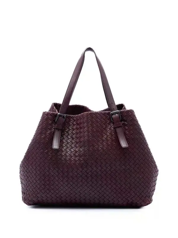 Bottega Veneta Large Nappa Intrecciato Cesta Tote Bag - Purple