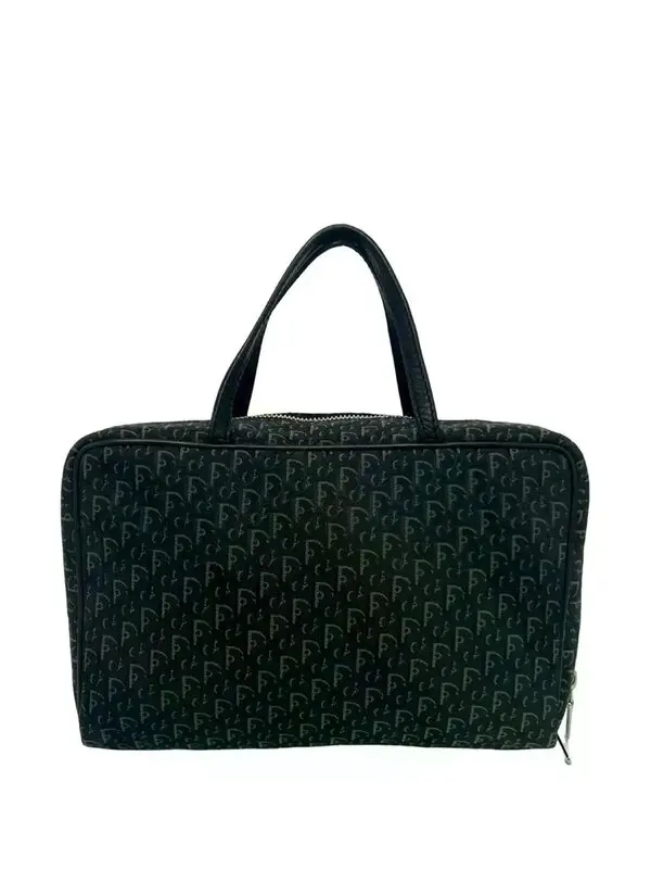 Dior Trotter Canvas Handbag - Black