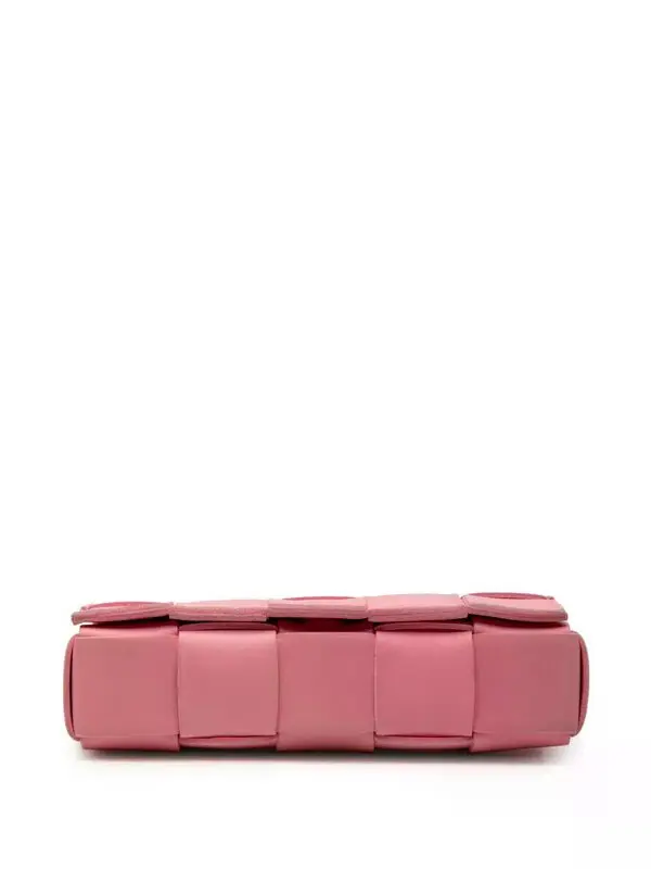 Bottega Veneta Small Nappa Intrecciato Cassette Crossbody Bag - Pink