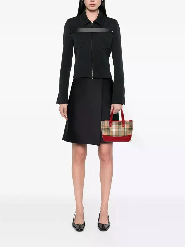 Burberry Haymarket Check Canvas Tote Bag