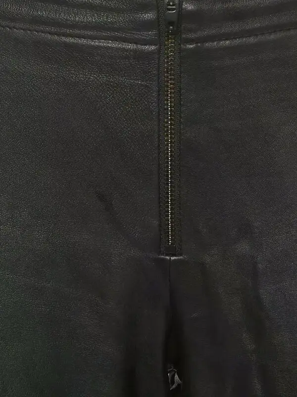 Alice + Olivia Lambskin Skinny Trousers